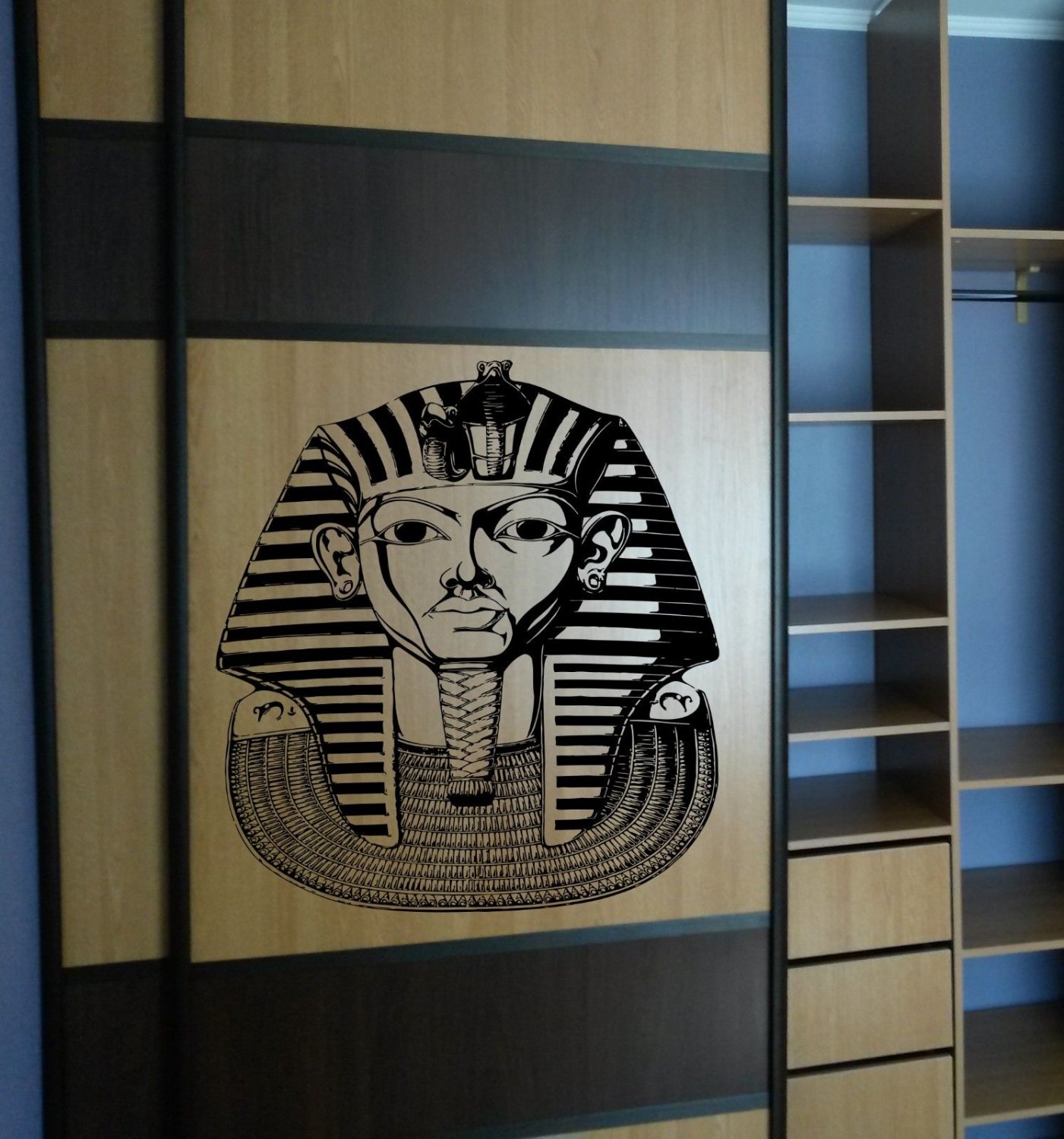 Egyptian prince Myth Pharaoh Tutankhamun Stylish Wall Art Sticker Decal ...