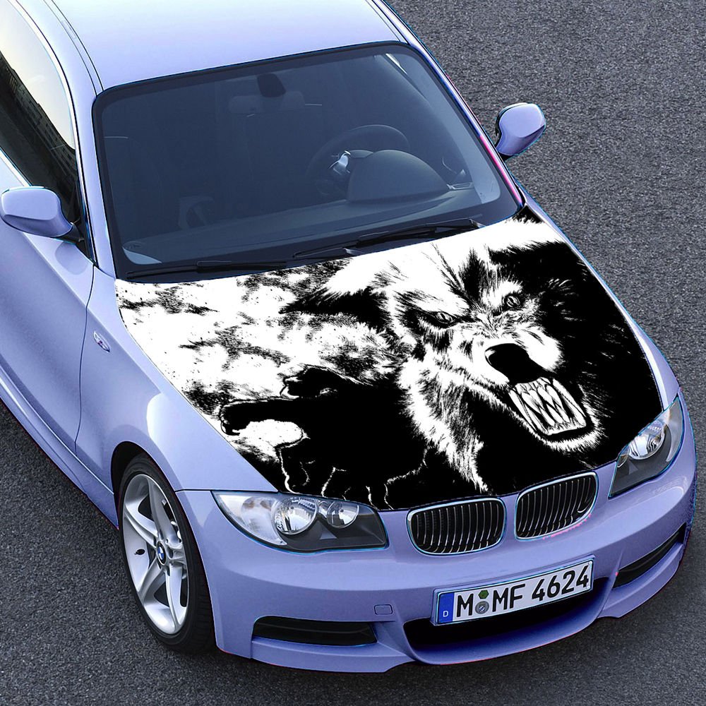 Wolf Wild Animals Wildlife Full Color Car Decal Sticker KR-100 FRST