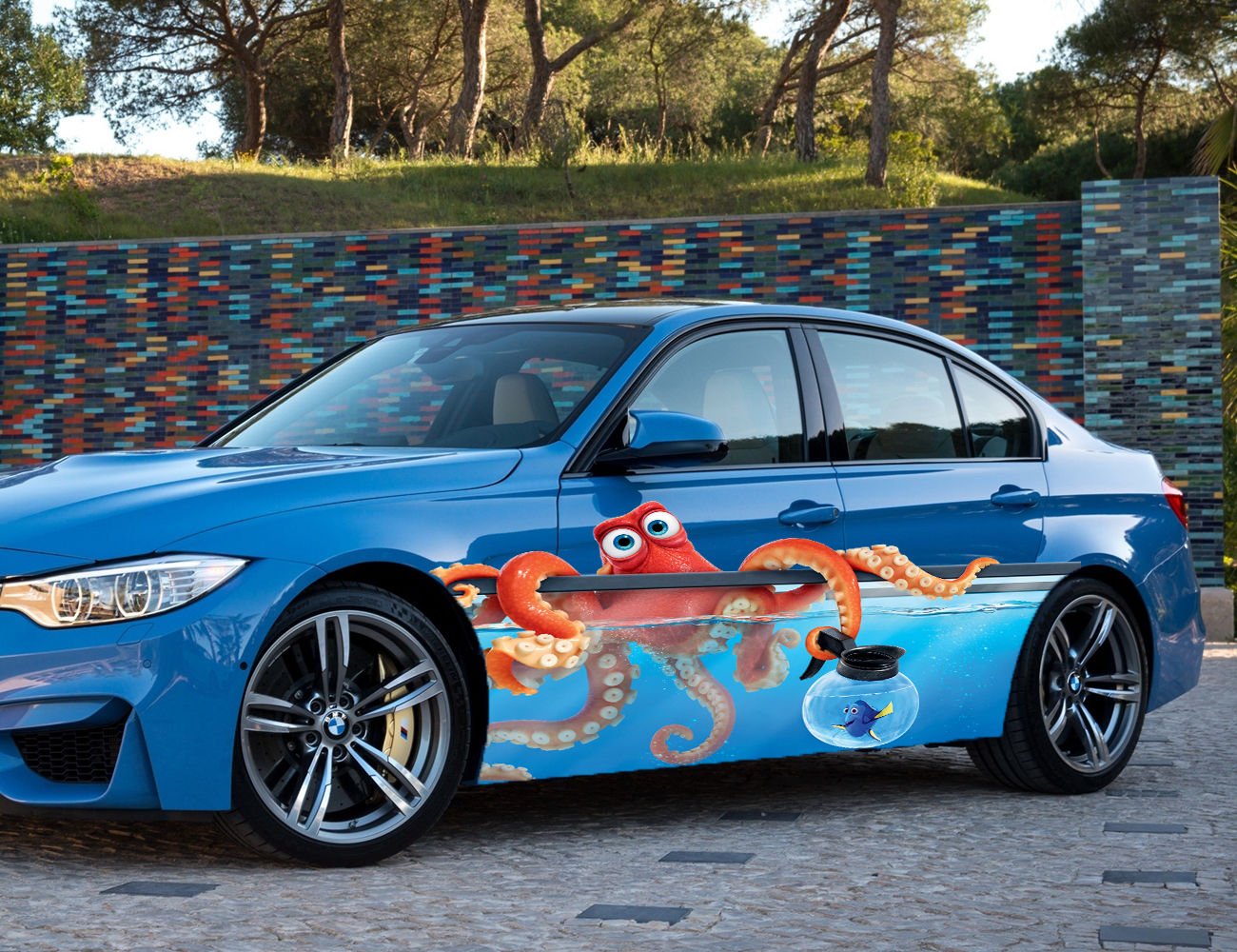 Finding Nemo Octopus Cartoon Full Color Car Decal Sticker KC-342 FRST