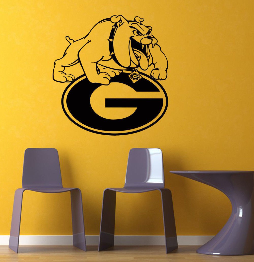 NCAA Wall Mural Vinyl Sticker GYM SPORTS LOGO EMBLEM TEAM GEORGIA DA2839
