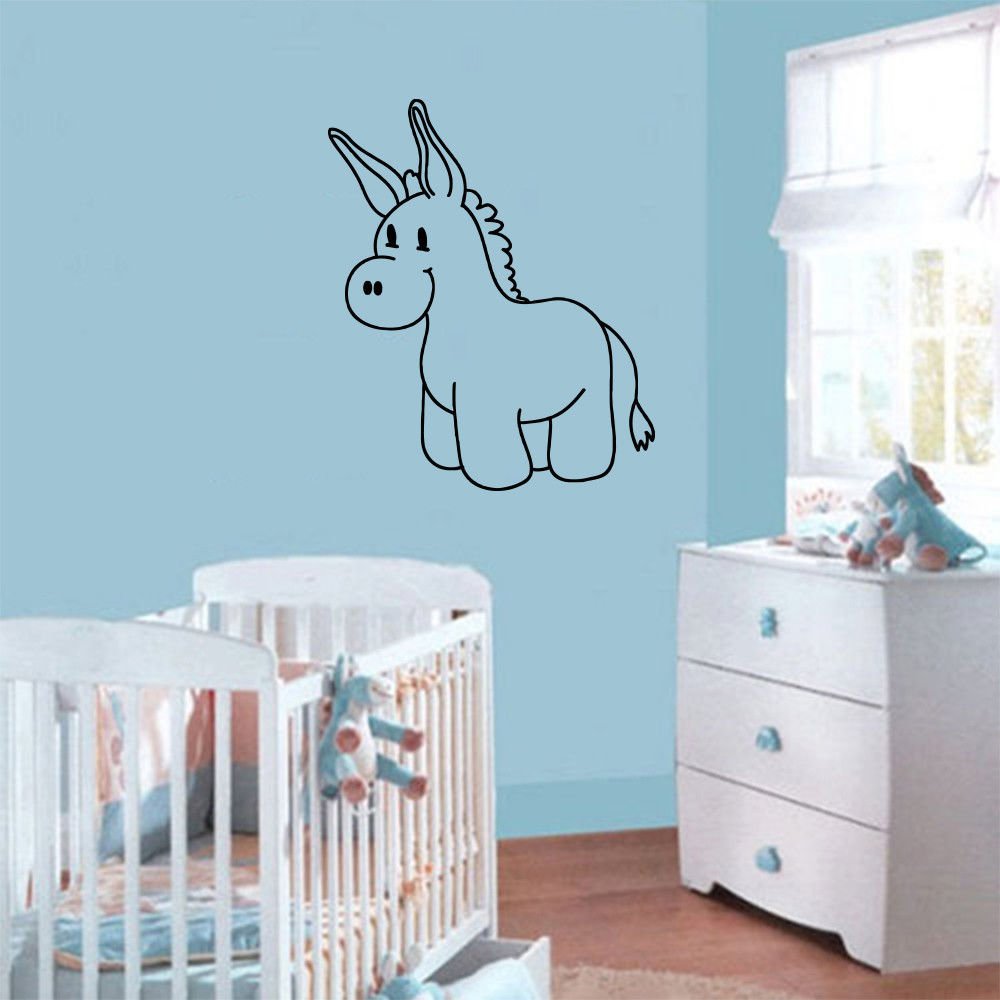 Wall Decor Vinyl Decal Sticker little toy donkey DA1447