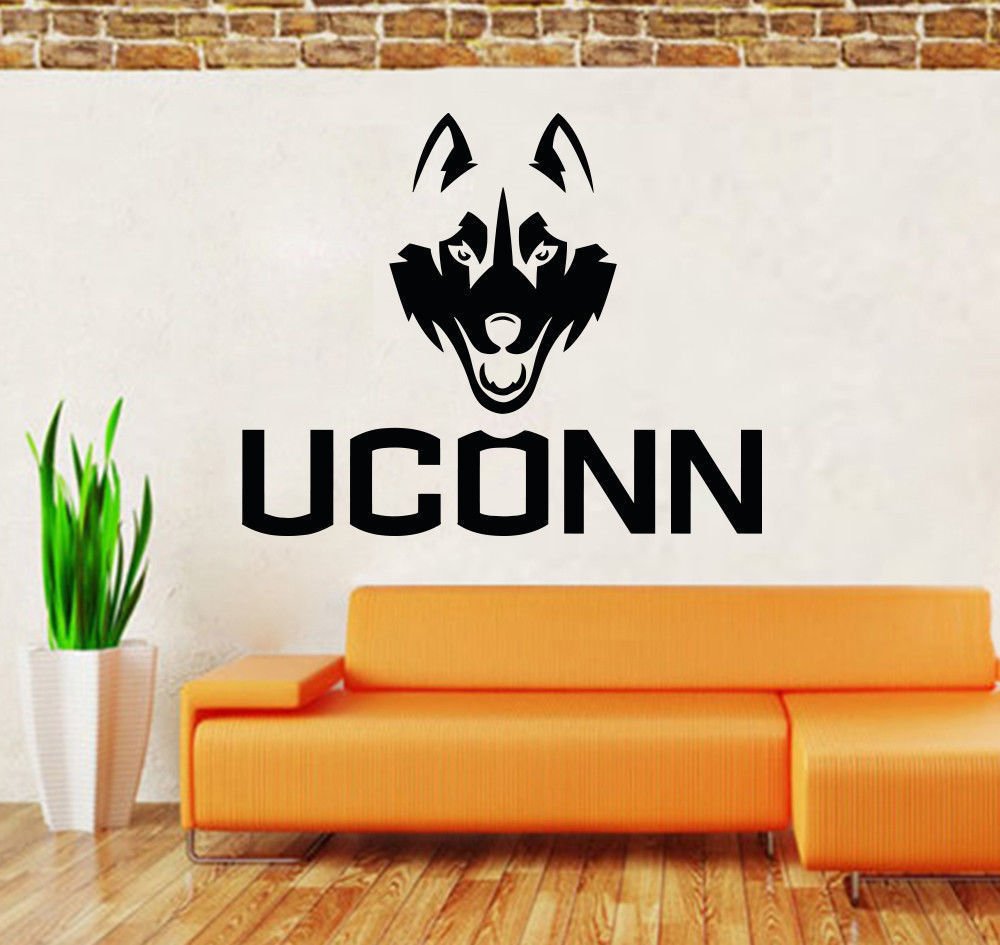 NCAA Wall Mural Vinyl Sticker GYM SPORTS LOGO EMBLEM TEAM UCONN DA2718