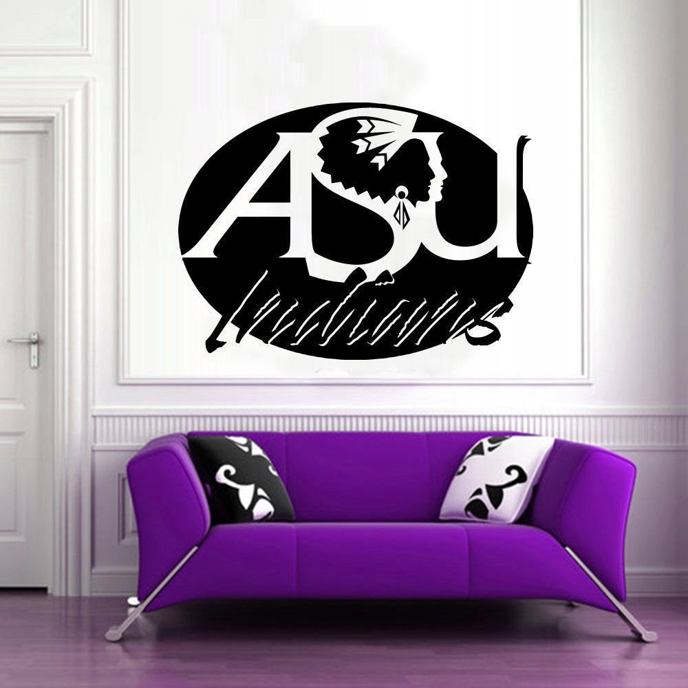 NCAA Wall Mural Vinyl Sticker GYM SHOP OF SPORTS LOGO ASU DA2648
