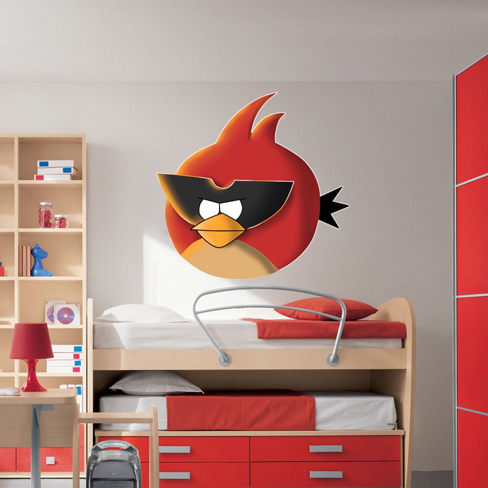 Angry Birds Game Cartoon Kid Room Full Color Wall Decal Sticker AN-18 FRST