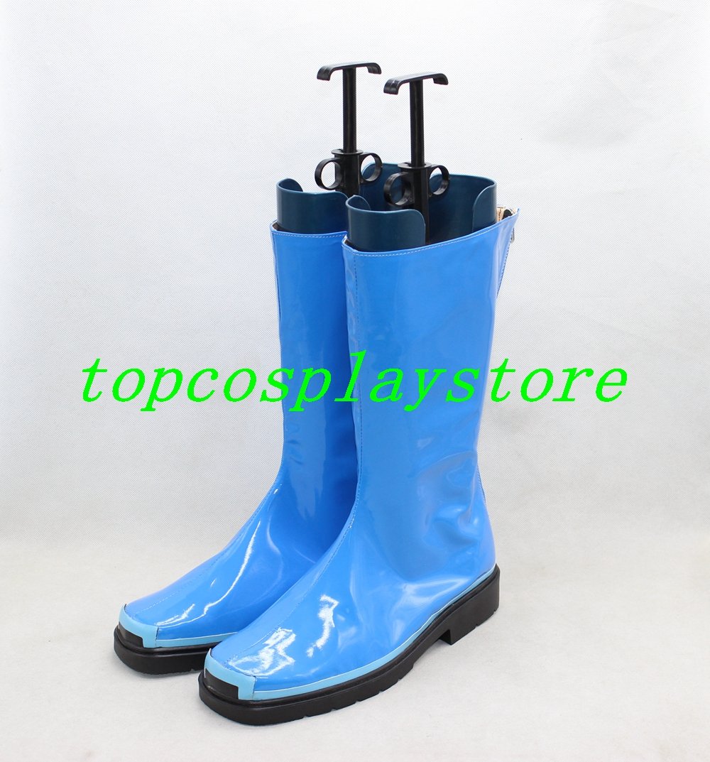 Hot Sale Blue Rockman Megaman Cosplay Women Party Boots shoes shoe