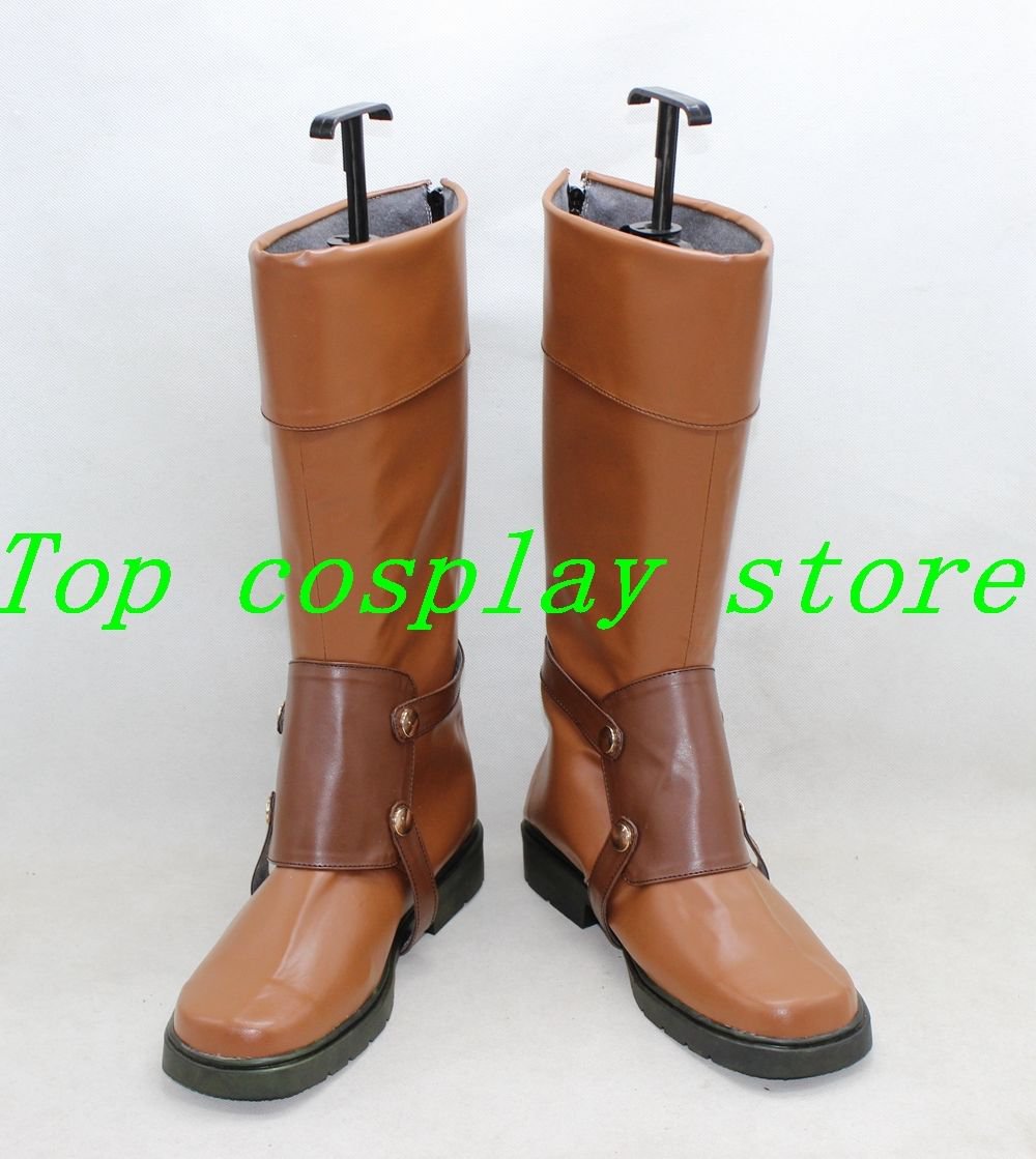 Tangled Rapunzel Flynn Rider pu leather ver cos Cosplay Shoes Boots ...