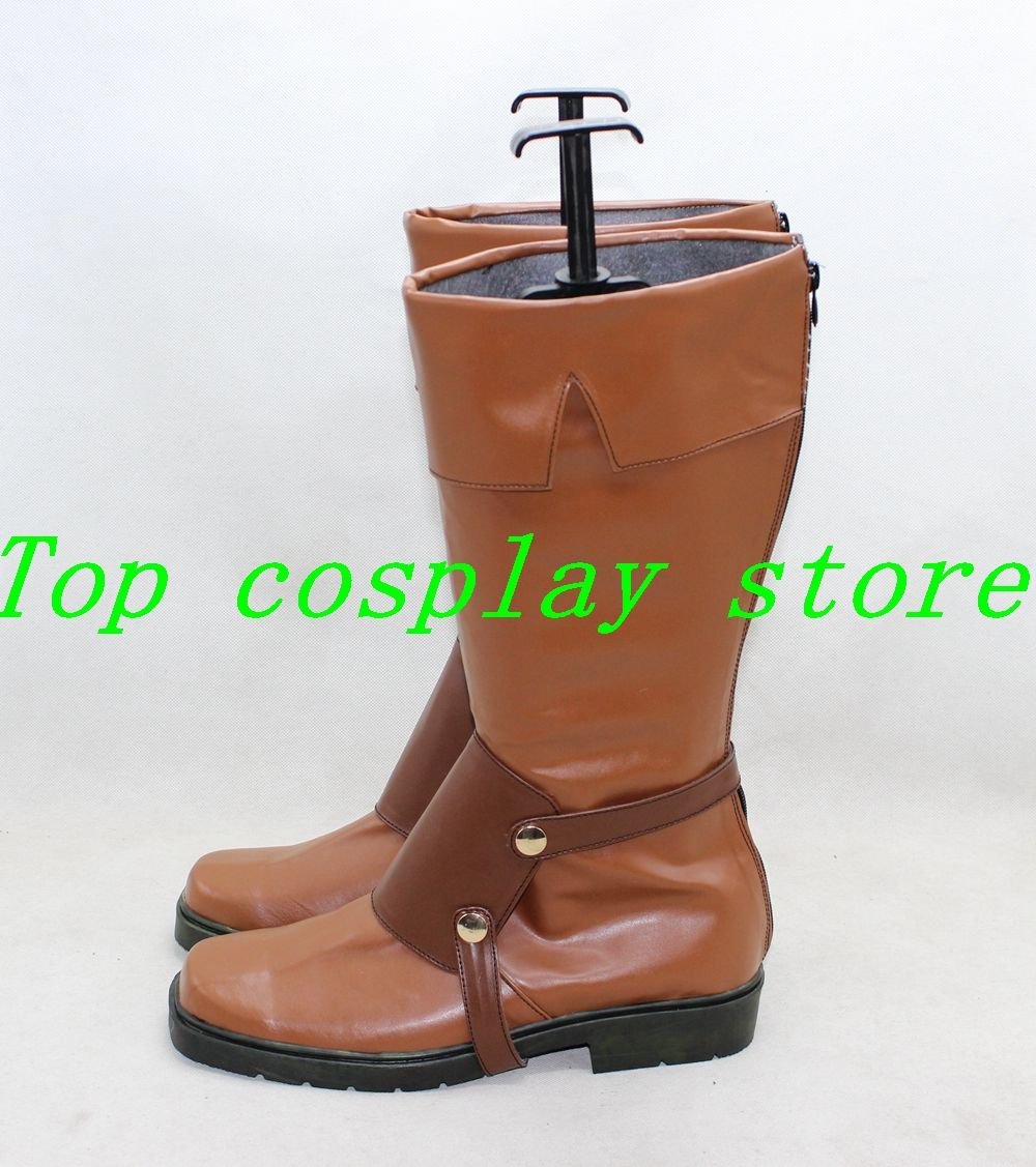 Tangled Rapunzel Flynn Rider pu leather ver cos Cosplay Shoes Boots ...
