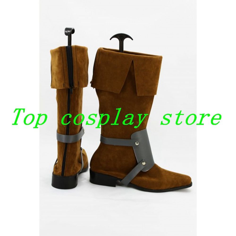 Tangled Rapunzel Flynn Rider pu leather ver cos Cosplay Shoes Boots ...