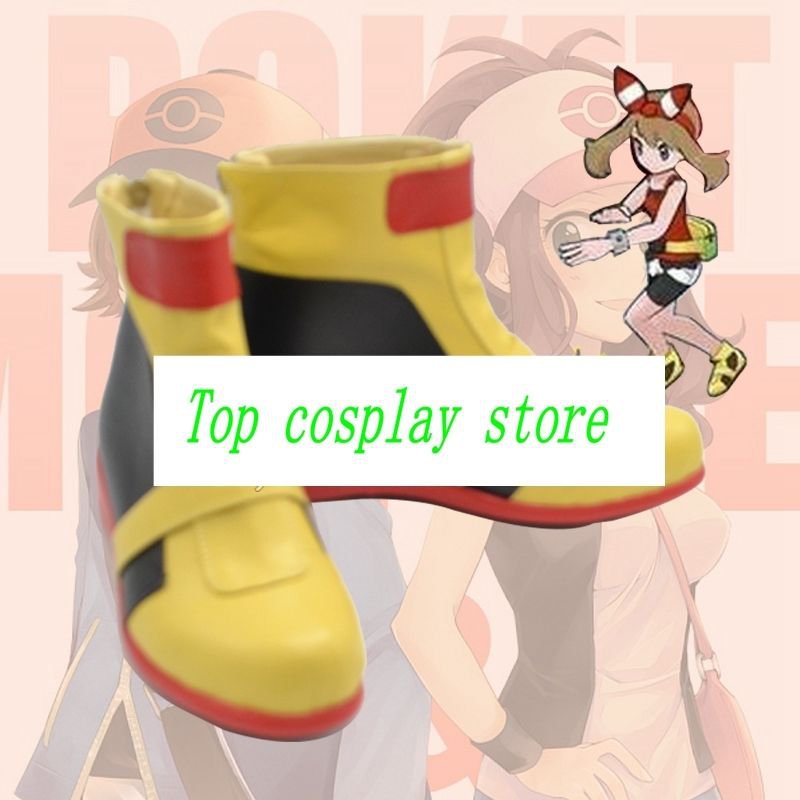 Pokemon Pocket Monster oras May cos Cosplay Shoes Boots shoe boot #JZ611