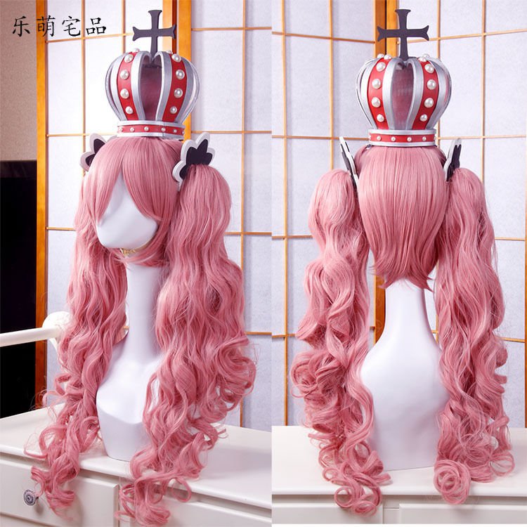 Cosplay princess Perona ONE PIECE wig pink wig imperial crown Smirnoff ...