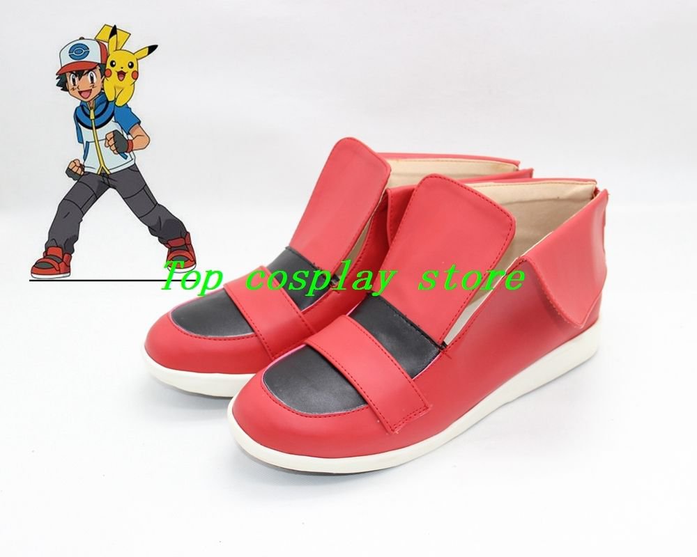 Pokemon Pocket Monsters XY Ash Ketchum cos Cosplay Shoes Boots shoe ...