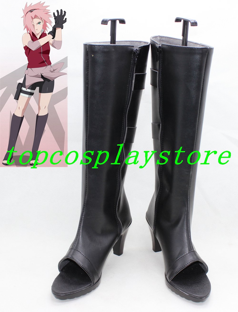 Naruto Cosplay Haruno Sakura Haruno Cosplay Ninja cos Cosplay Boots ...