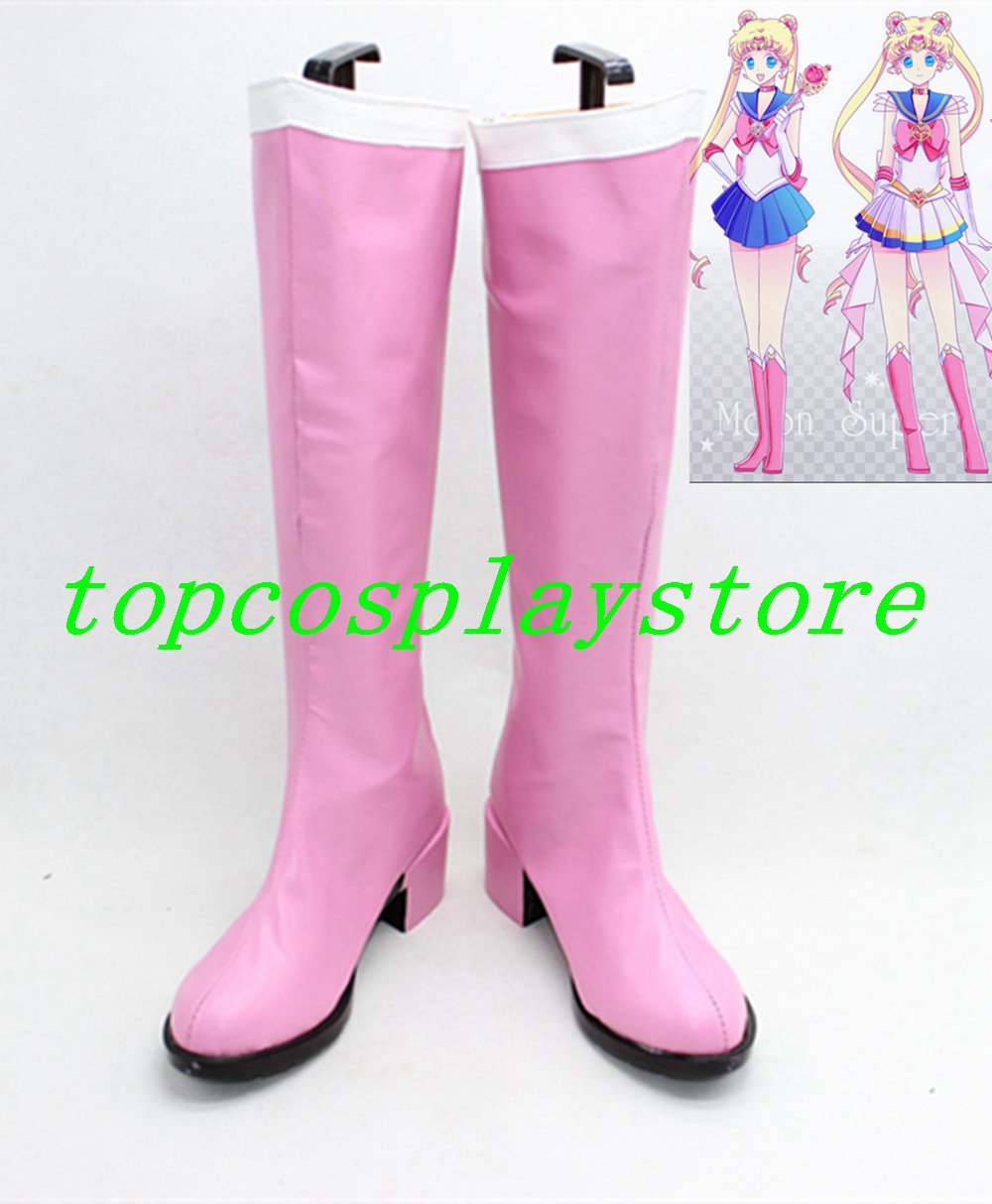 Sailor Moon Sailor Chibi Moon Usagi Small Lady Cosplay Shoes boots ...