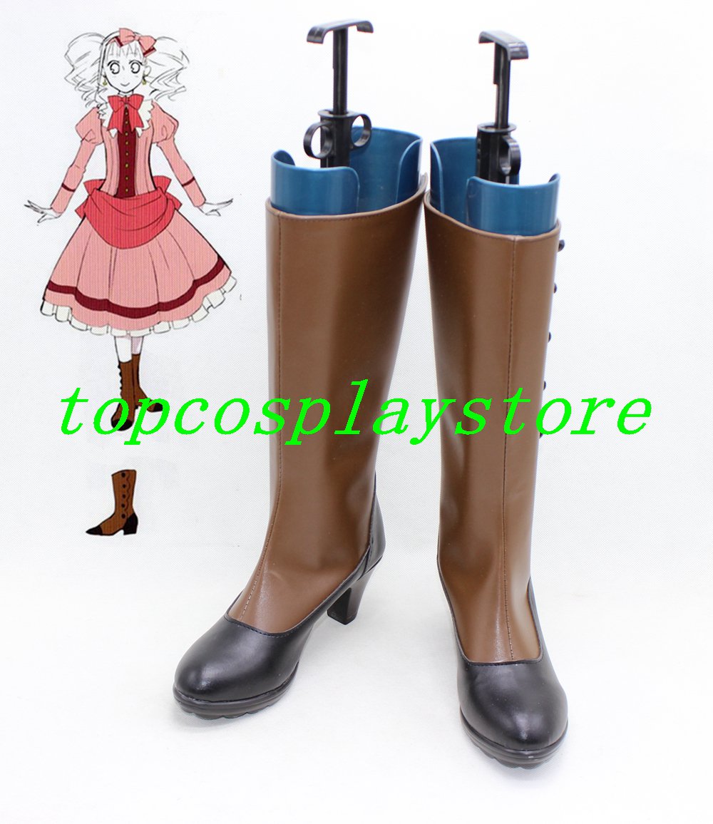 Black Butler Elizabeth Midford high heel Cosplay Boots shoes shoe boot ...