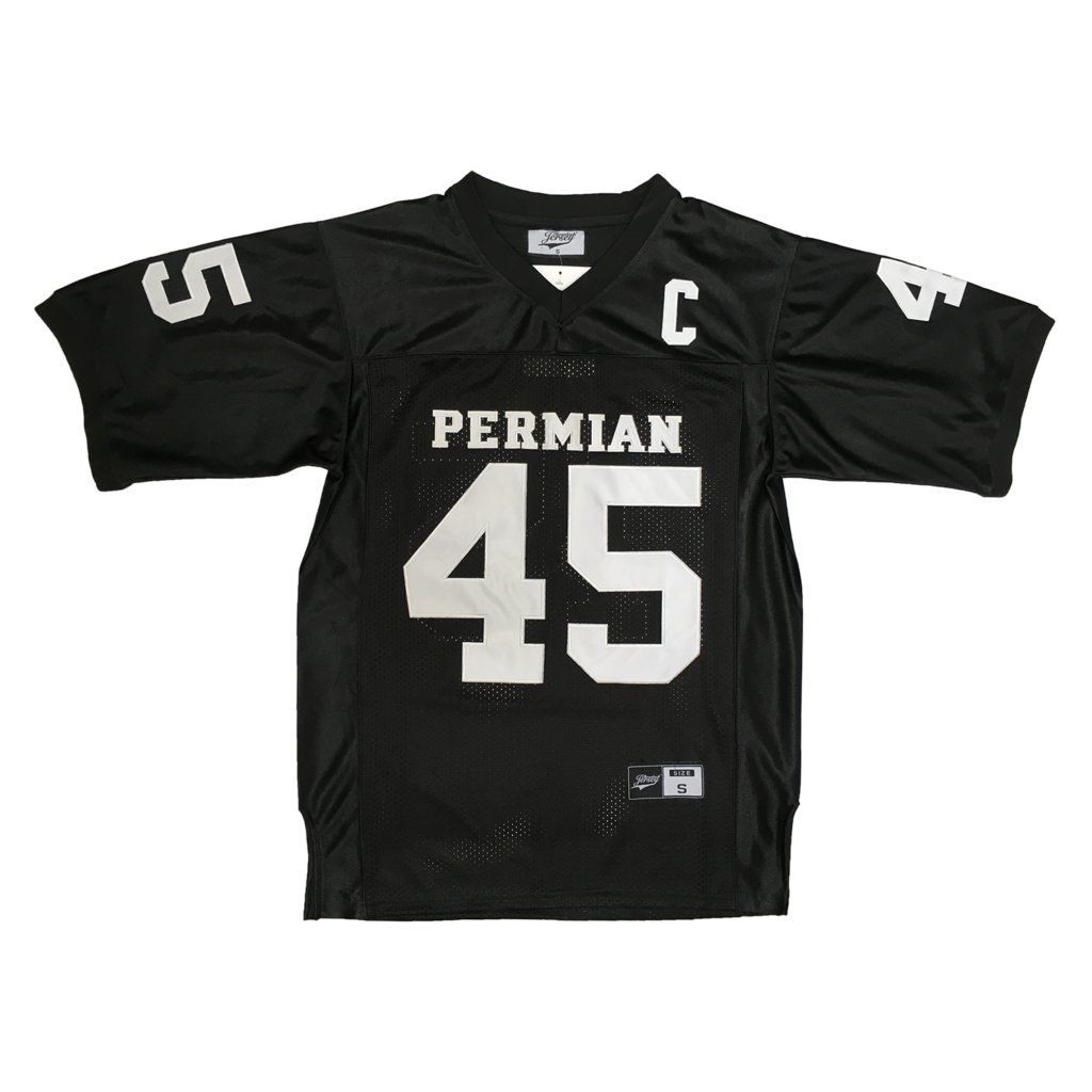 MILES #45 PERMIAN HIGH SCHOOL BLACK FOOTBALL JERSEY