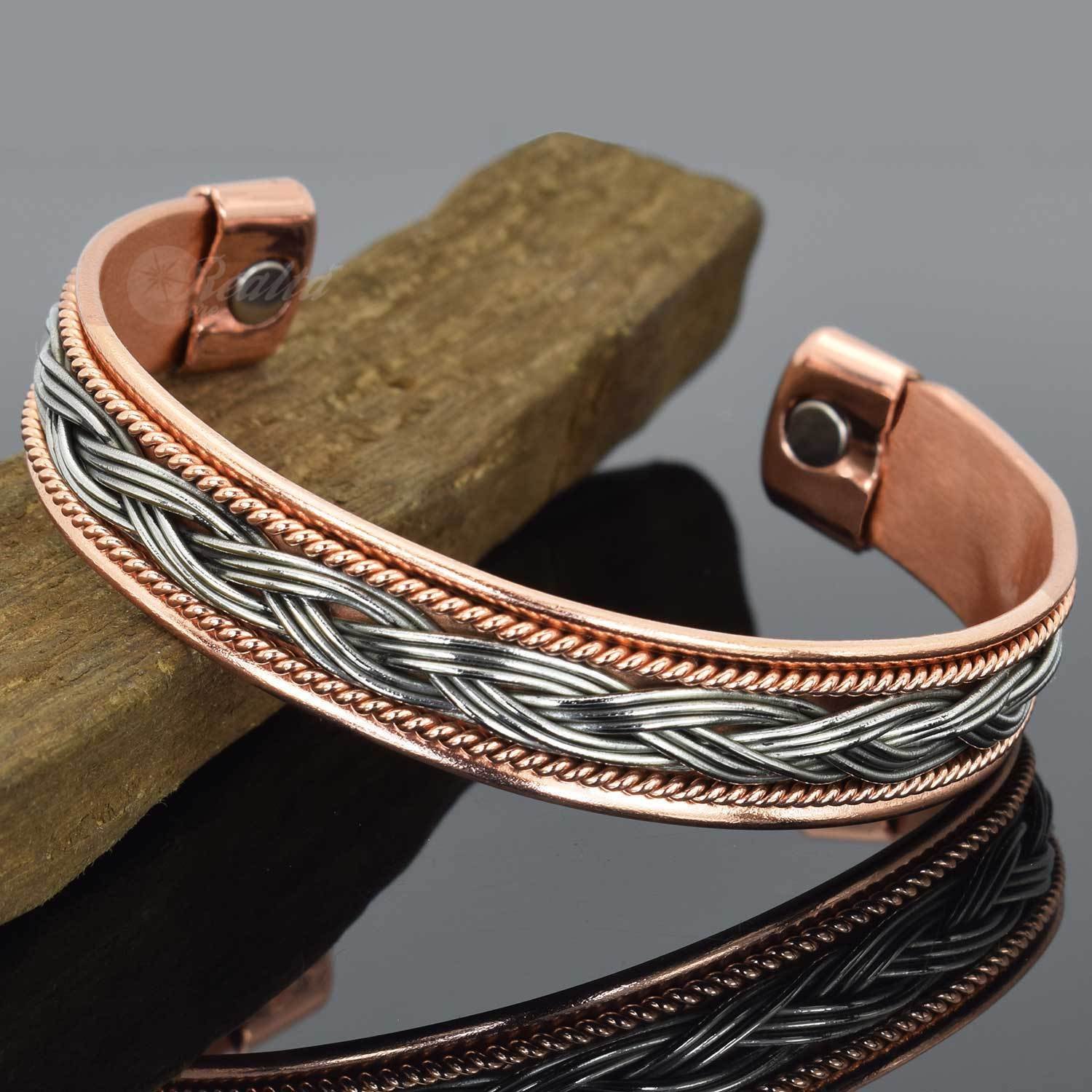 Torque Bangle Women Copper Magnetic Bracelets Healing Magnets Pain ...
