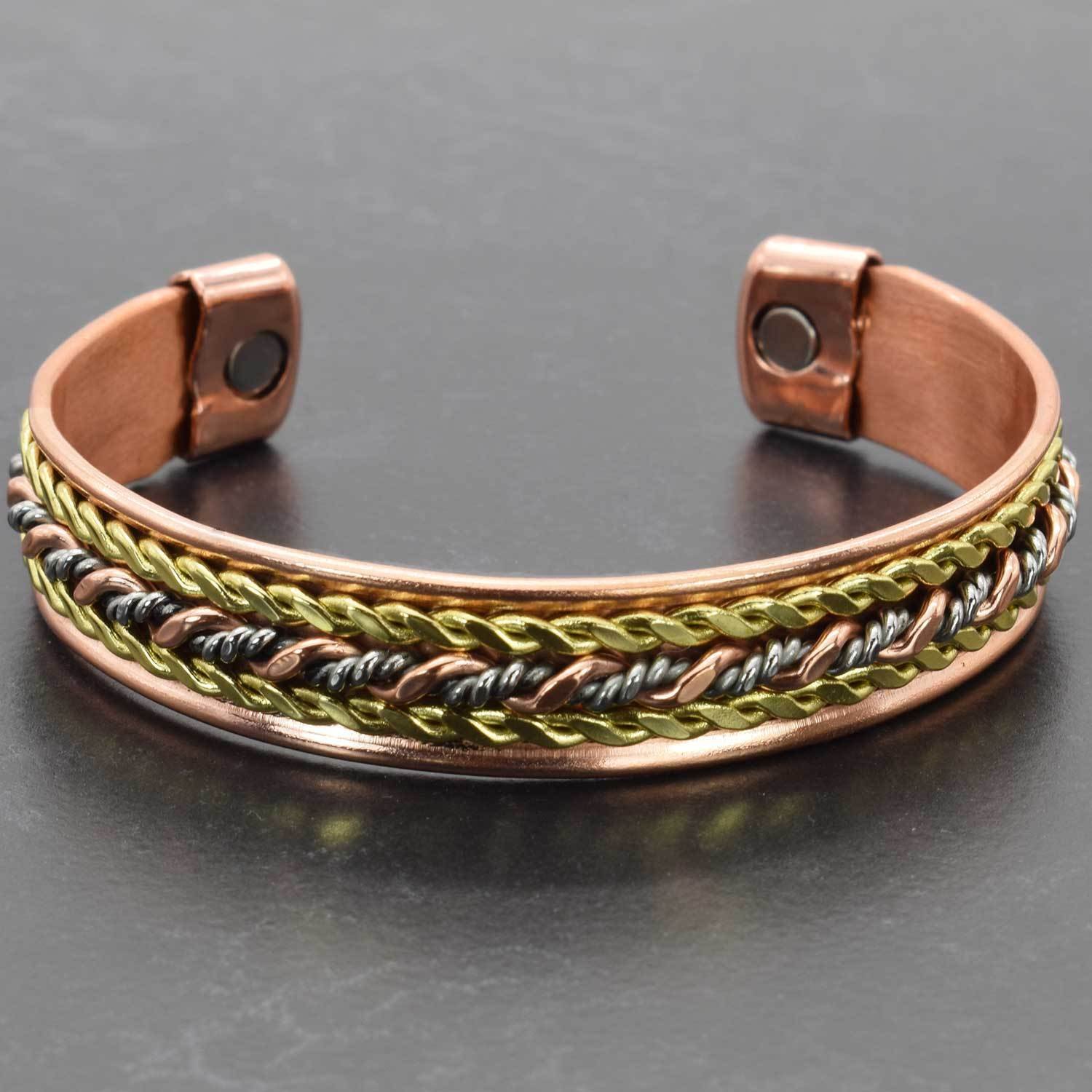 Torque Bangle Women Copper Magnetic Bracelets Healing Magnets Pain ...