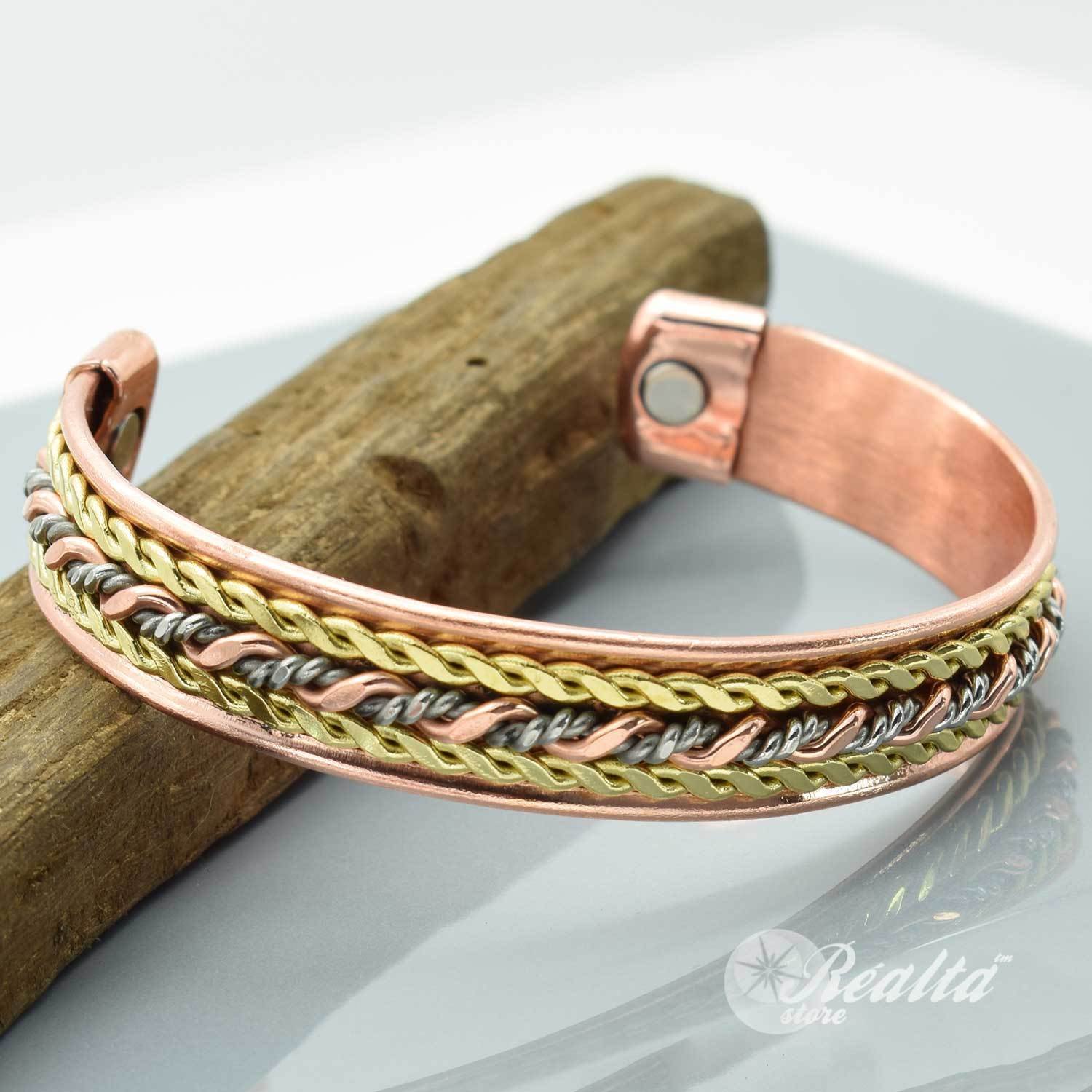 Torque Bangle Women Copper Magnetic Bracelets Healing Magnets Pain ...