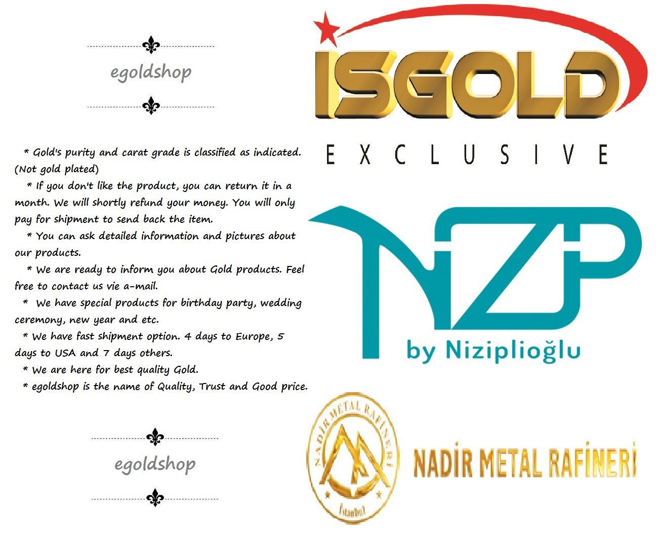 0.25 gram Nadir Fine Gold Bullion Coin 24k 995 Nadir LBMA