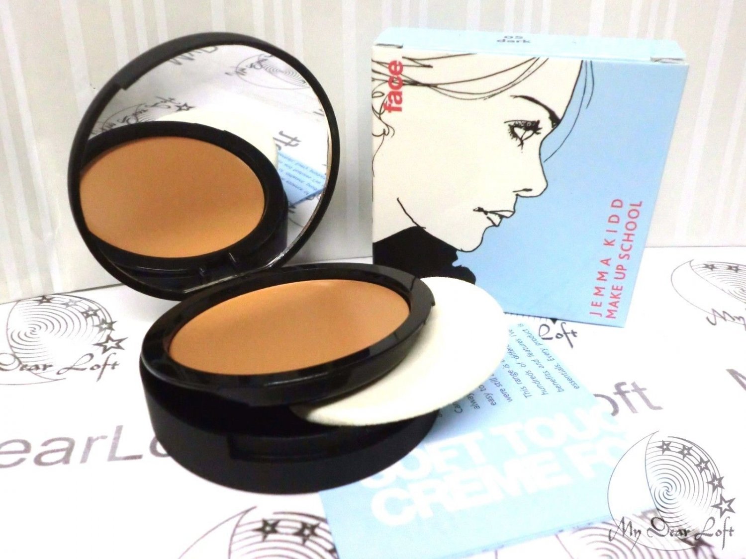 x2 LOT JEMMA KIDD MAKE UP SCHOOL SOFT TOUCH CREME FOUNDATION # 05 DARK ...