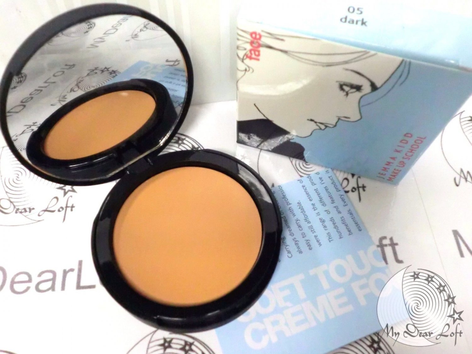 x2 LOT JEMMA KIDD MAKE UP SCHOOL SOFT TOUCH CREME FOUNDATION # 05 DARK ...