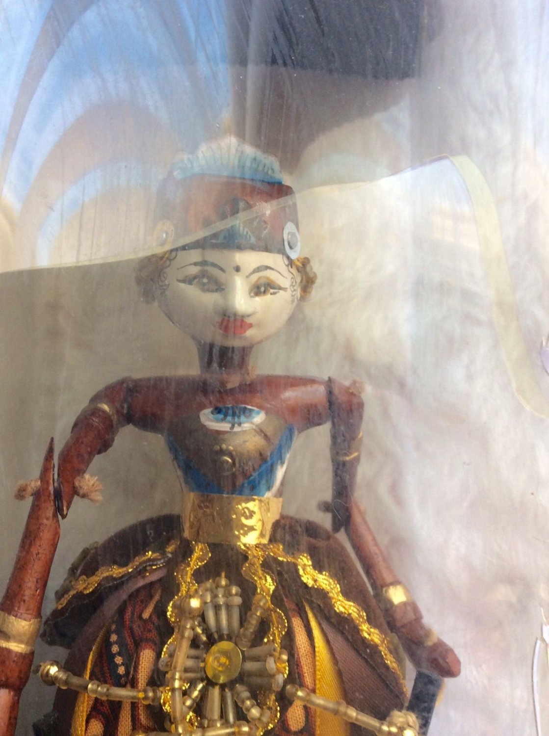 1965 Handmade Bali Vintage Wayang Golek Indonesian Marionette Stick Puppets