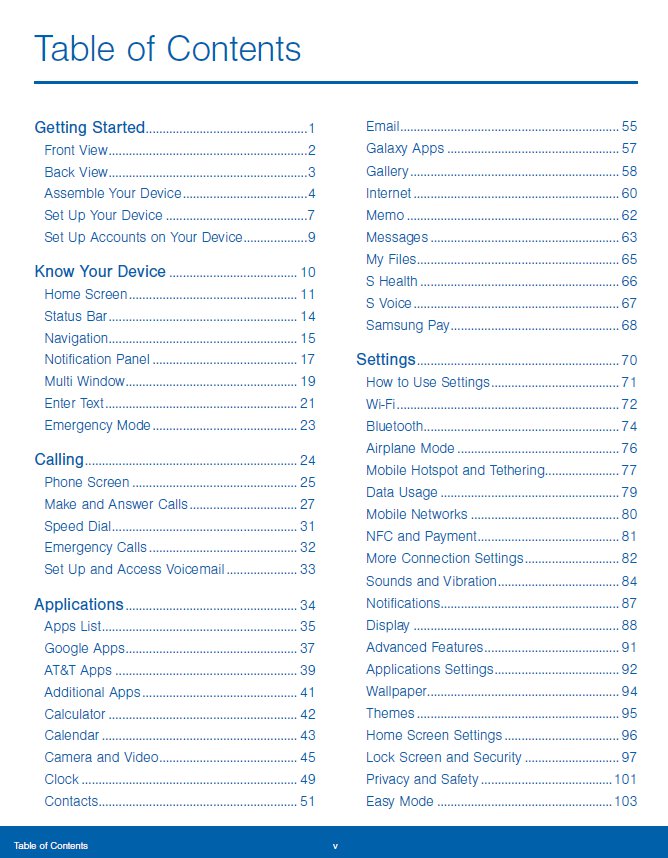 Samsung Galaxy S7 Smart Phone SM-G930T T-mobile User Manual User Guide ...