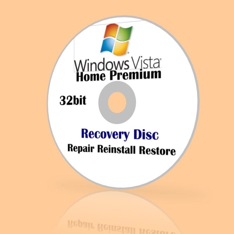 Microsoft Windows Vista Home Premium 32bit SP2 Install Recovery Repair ...