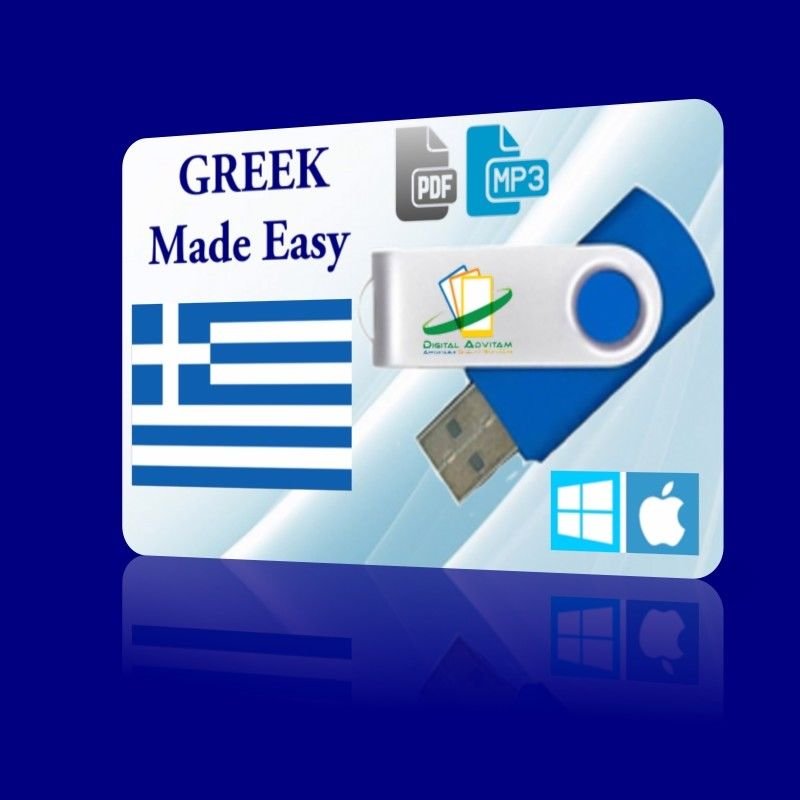 Learn to Speak Greek Language Course Fluently FAST & EASY MP3 Audio PDF USB