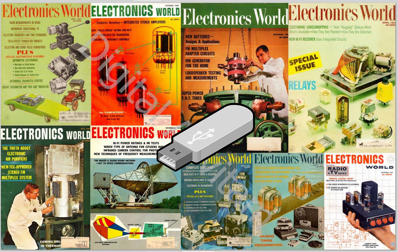 Electronics World Magazine Old Popular COMPLETE Collection 164 issues ...