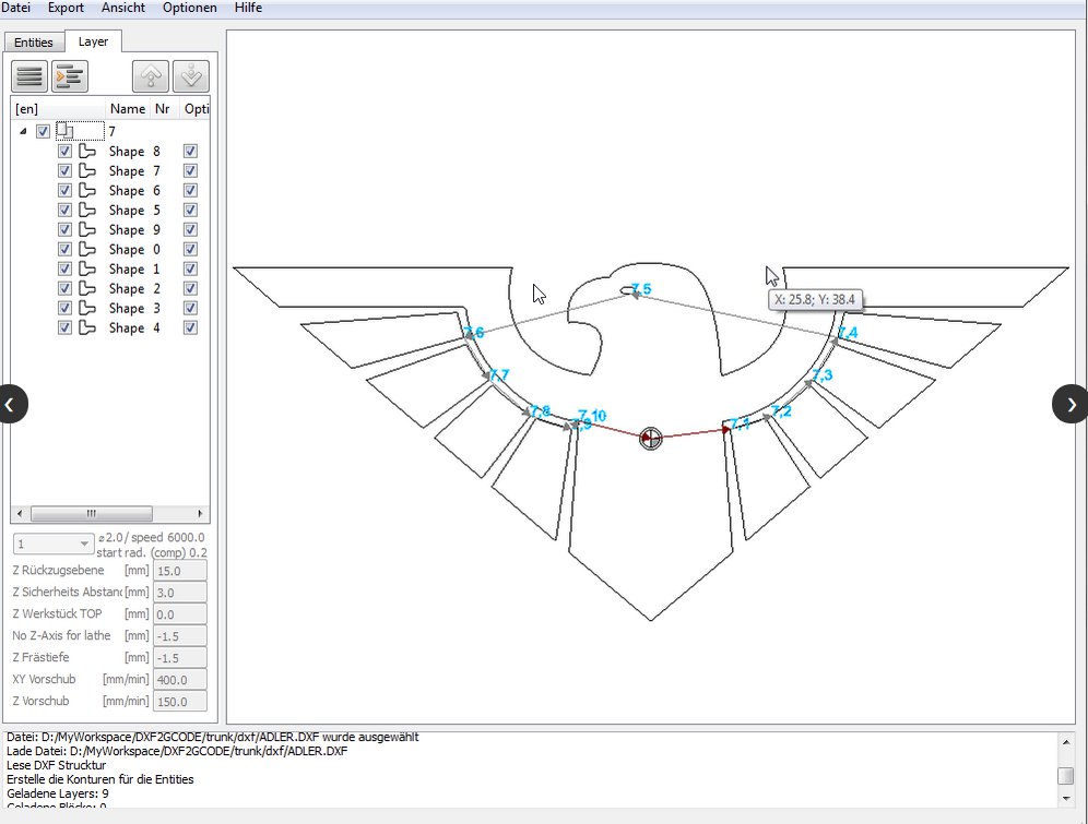 DXF to G-code Converter Software Convert 2D DXF Drawings to CNC Machine USB
