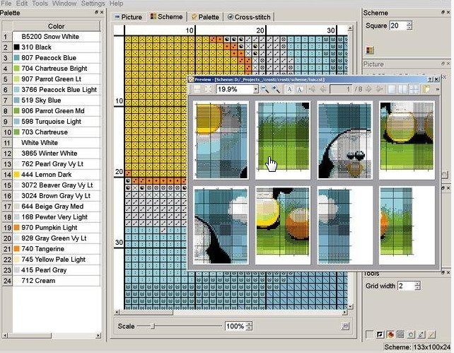 Cross Stitch Software Design Program Pattern Maker publisher PC Photo ...