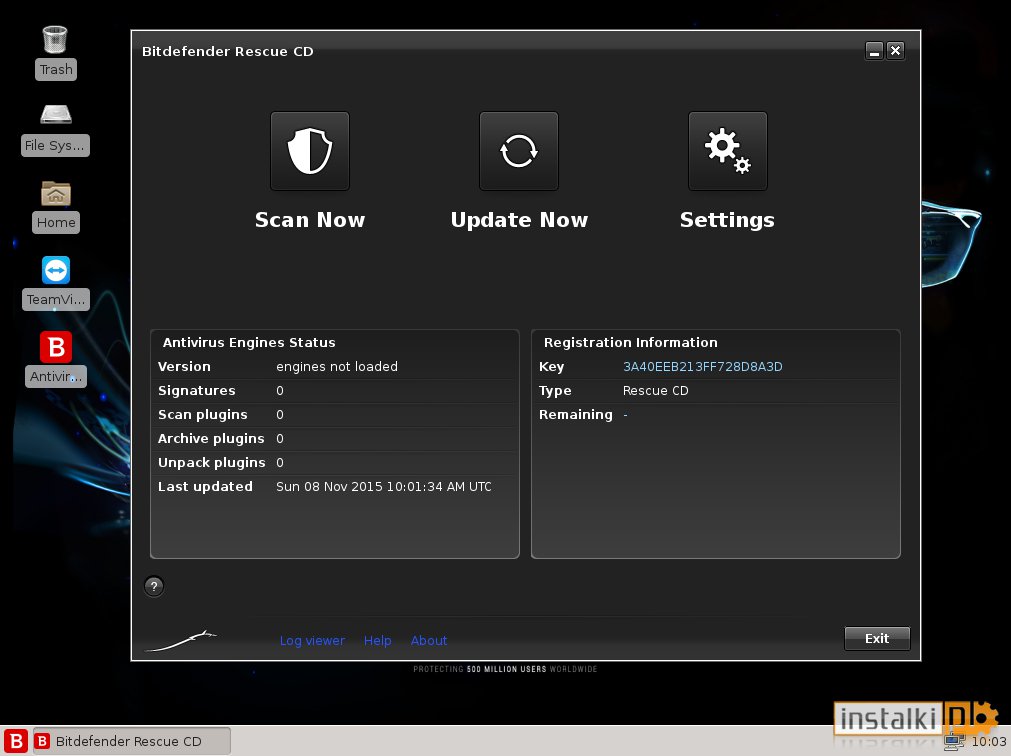 Bitdefender RESCUE CD RESTORE DISK HARDDRIVE DIAGNOSTICS ANTIVIRUS Windows