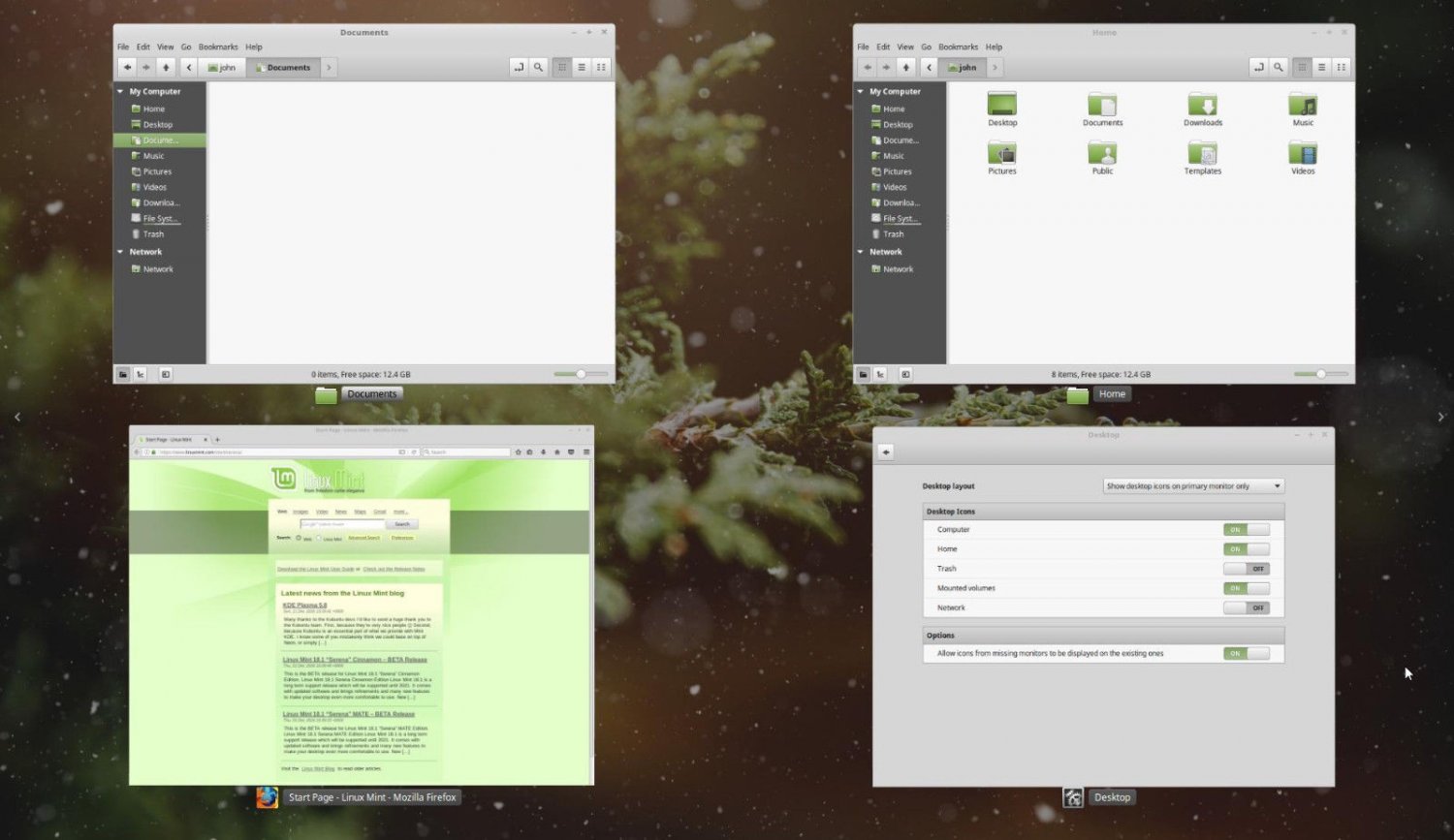 Linux Mint 19 OS LIVE xfce Desktop 64 BIT 64bit Tara Replace Windows ...