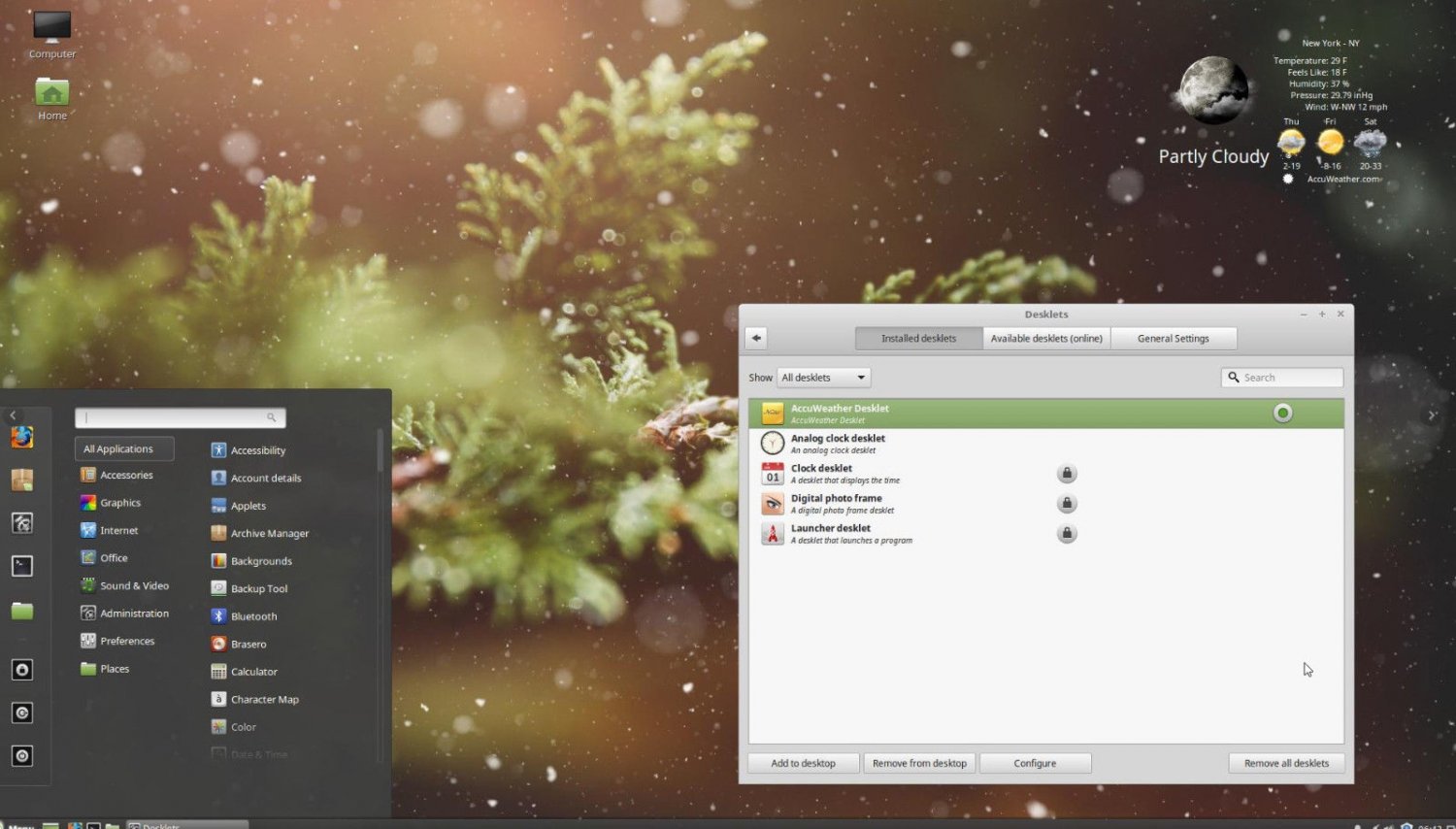 Linux Mint 19 OS LIVE xfce Desktop 64 BIT 64bit Tara Replace Windows ...