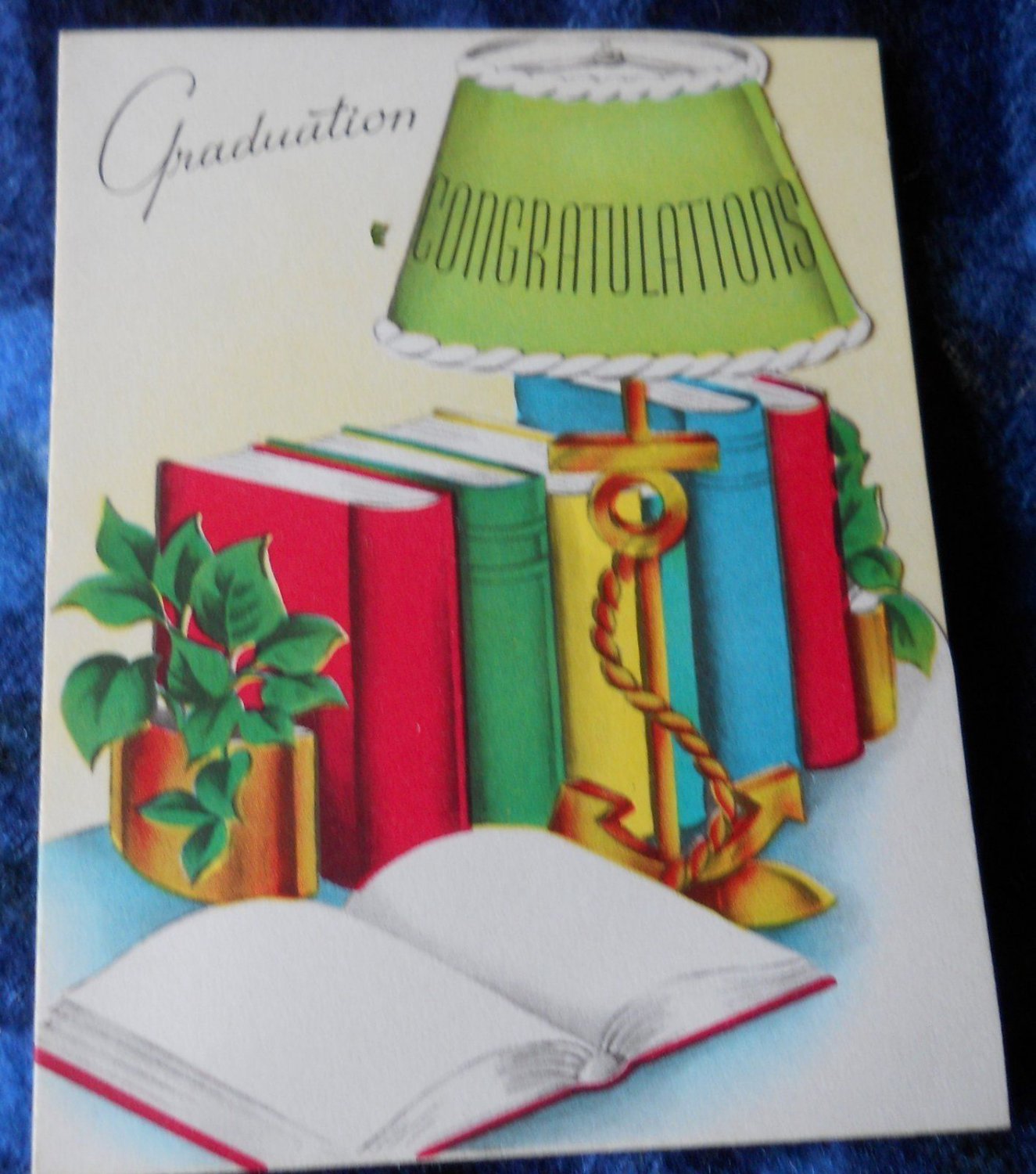 VINTAGE Graduation Congratulations Card 1950's
