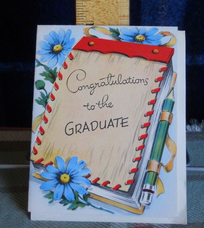 VINTAGE Graduation CARD Congratulations to the Graduate* VOLLAND