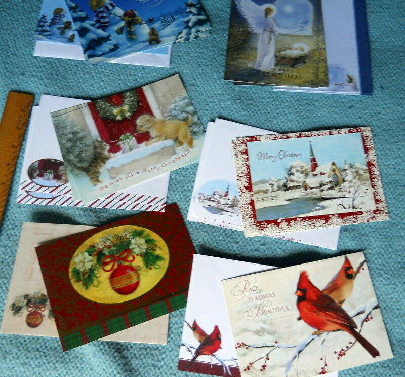 10 (TEN) Cards Christmas designs with MATCHING envelopes * 6 styles