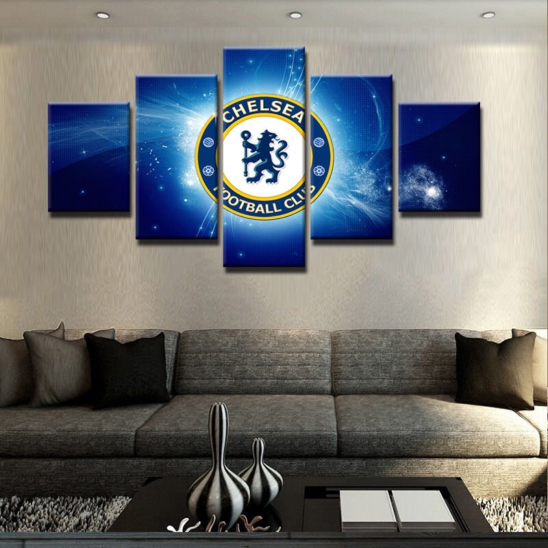 Chelsea FC, Framed Canvas Home Decor Art Wall Art