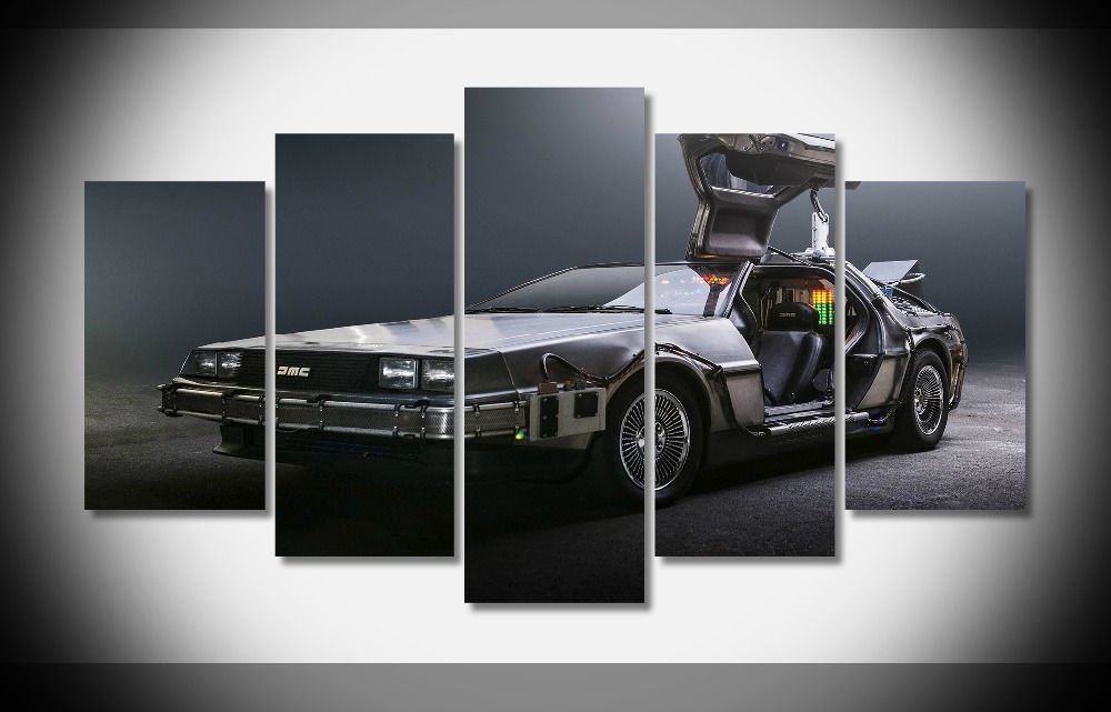 Back To The Future, Framed Canvas Art Wall Art