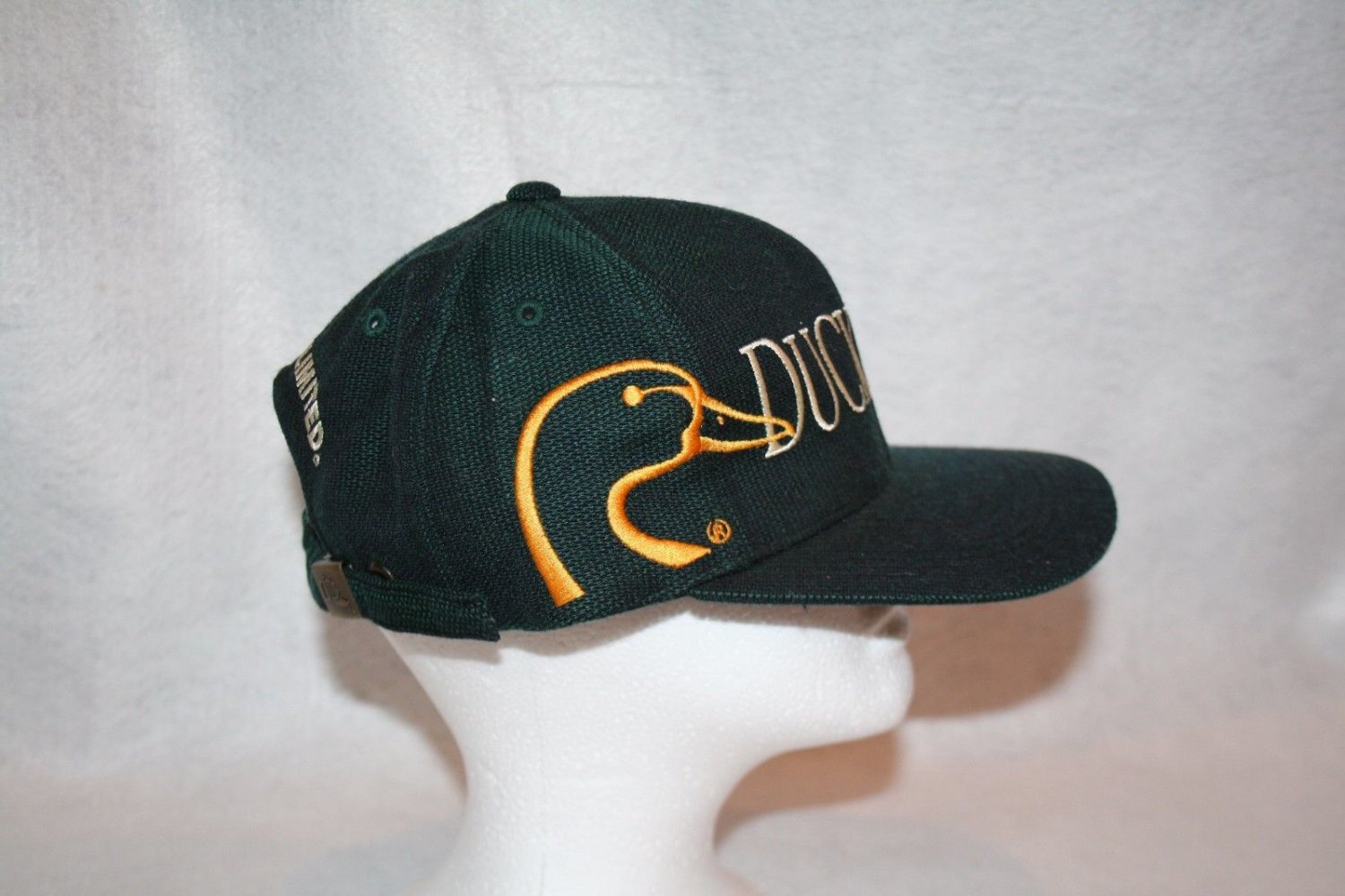 Ducks Unlimited Hat OC Outdoor Strapback adjustable Cap Big Logo Dark Green
