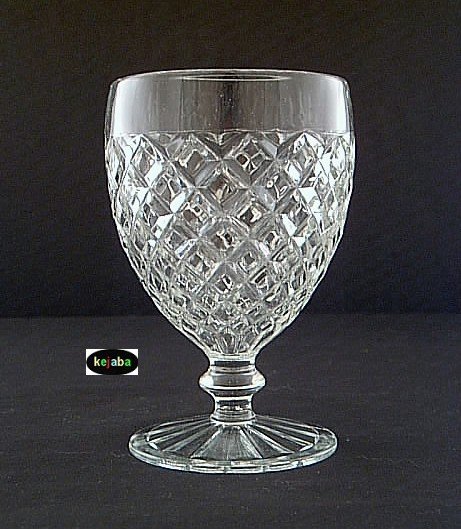 Waterford Waffle Crystal Goblet 5 1/4 In. Hocking