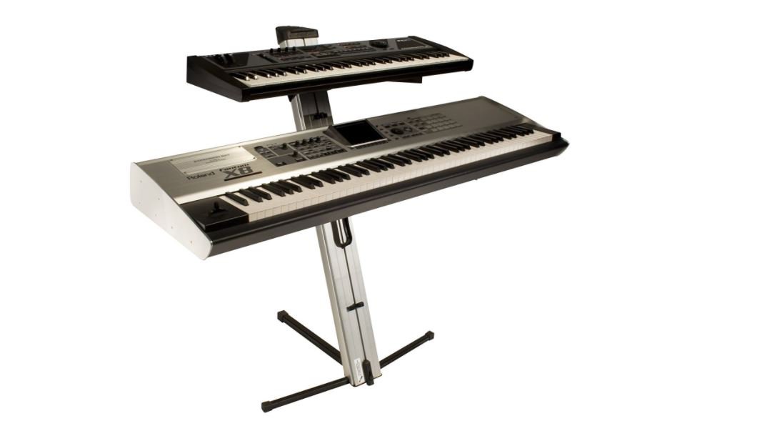 Ultimate Support APEX AX-48 PRO SILVER APEX Series Two-tier Portable ...