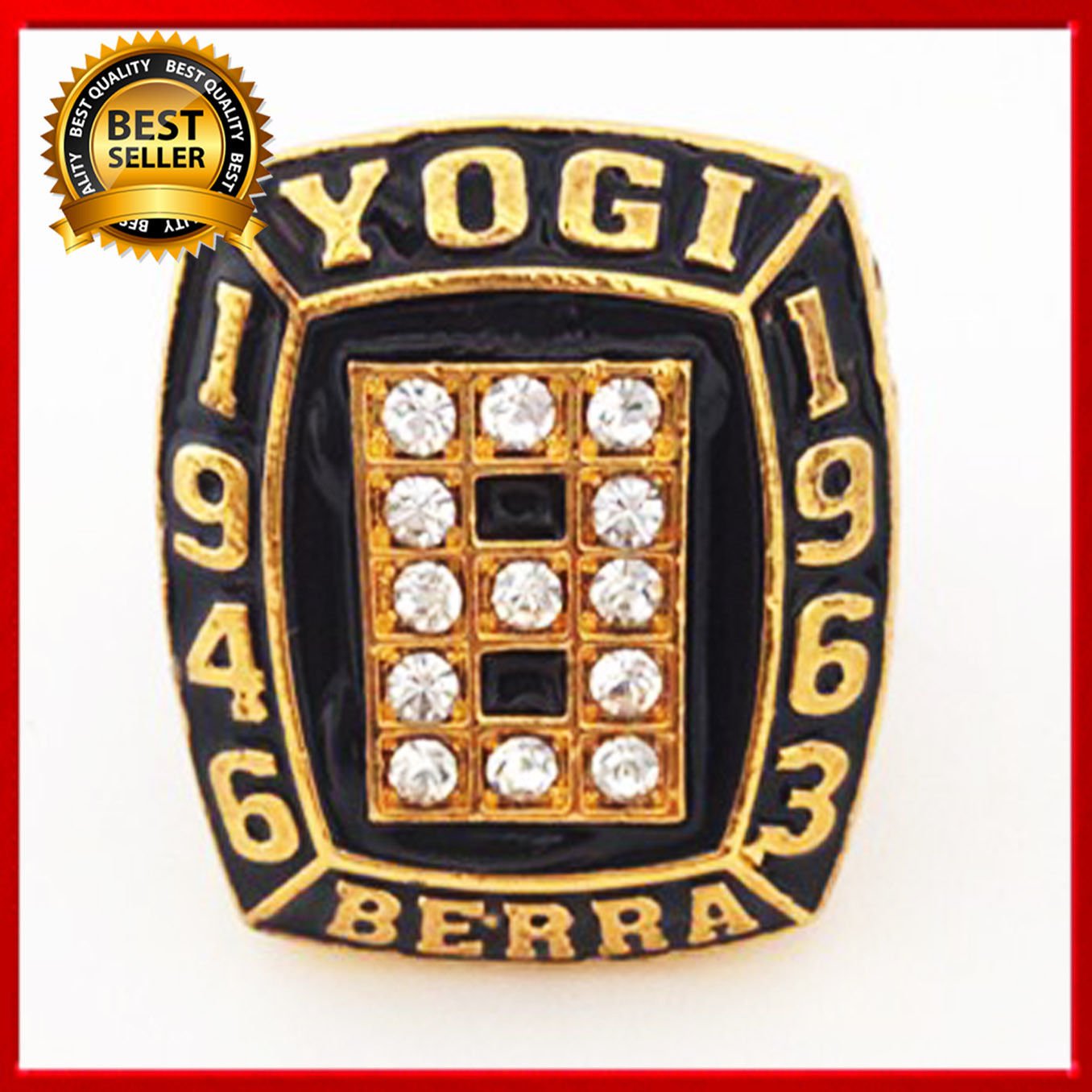 1946 1963 Yogi Berra hall of the fame 1972 world championship ring size ...