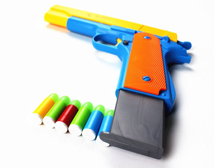 NEW Nerf Toy Gun Toy Pistol Classic m1911 Kids Colorful Darts With Soft ...