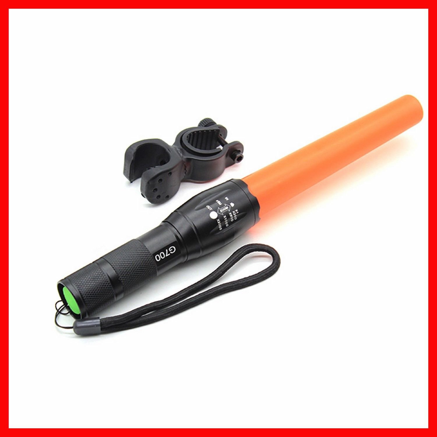Tactical Led Cree XML T6 3800LM Police Torch W/ Baton Hunting Outdoor ...