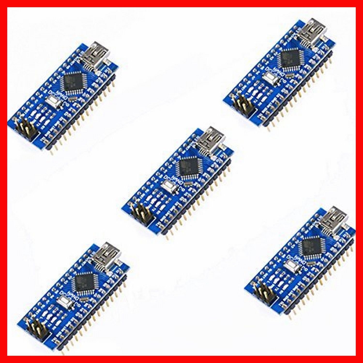 5pcs Nano 3.0ATmega328P Controlador Compatible Con Arduino NANO CH340 ...