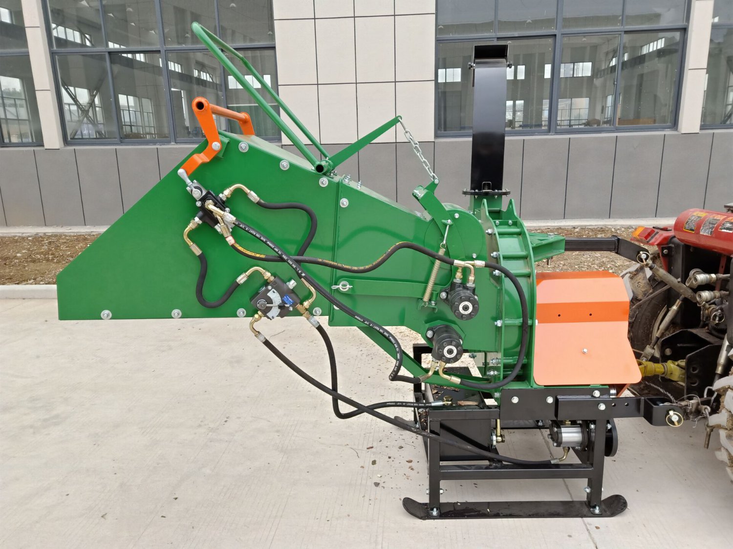 8" PTO Wood Chipper, with Hydraulic Feed Roller, PTO Driven 200lb ...