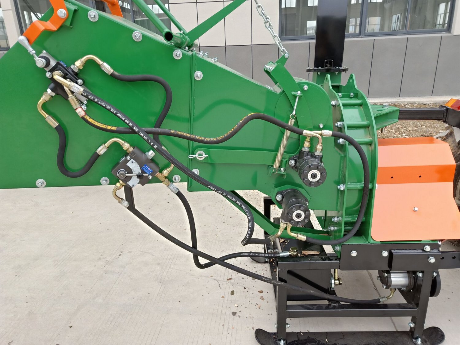 8" PTO Wood Chipper, with Hydraulic Feed Roller, PTO Driven 200lb ...