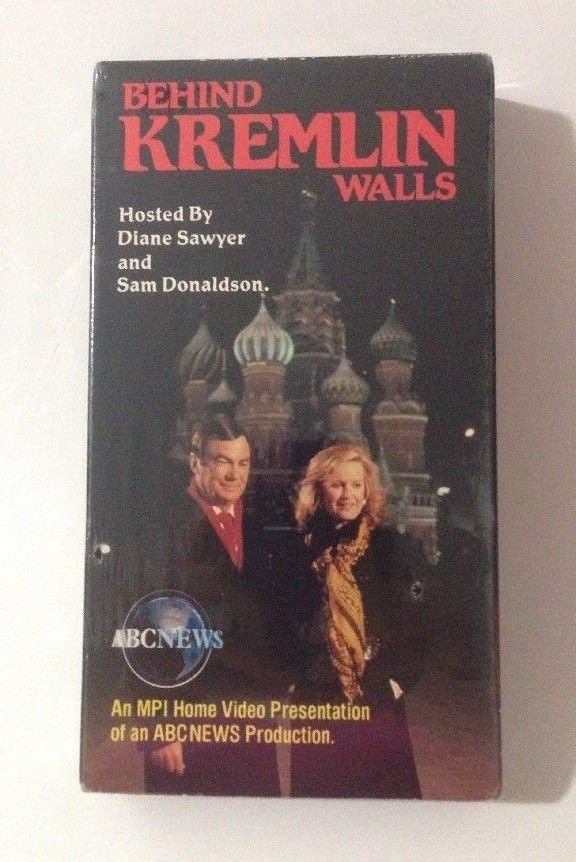 Behind Kremlin Walls ABC News VHS Diane Sawyer Sam Donaldson Vintage ...